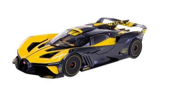 Bugatti Bolide metallic black- yellow 1:18 | Sklep Gandalf.com.pl
