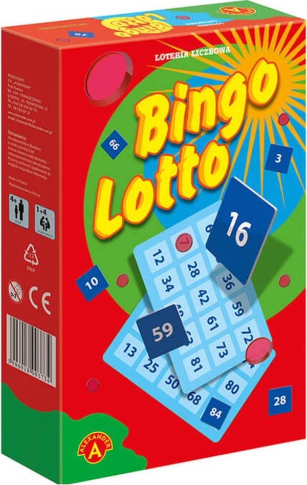 Gra Bingo Lotto - gra planszowa Alexander | Sklep Gandalf.com.pl