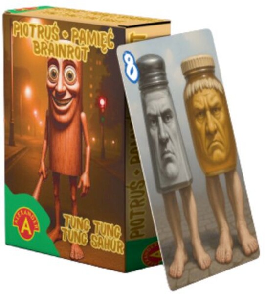 Gra Karty Piotruś + Pamięć Brainrot Tung Tung Tung Sahur - gra ...