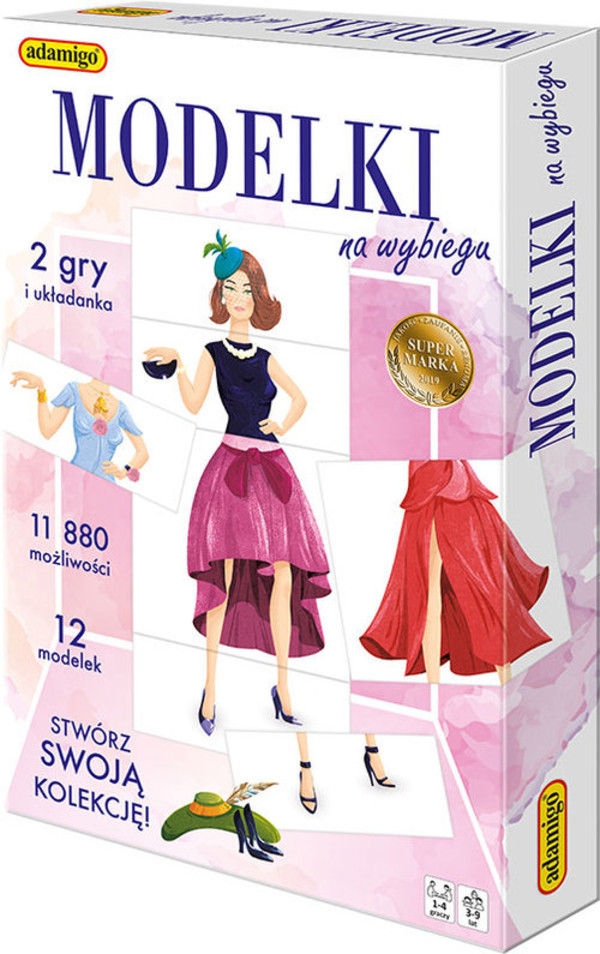Gra Modelki na wybiegu - gra planszowa Adamigo | Sklep Gandalf.com.pl