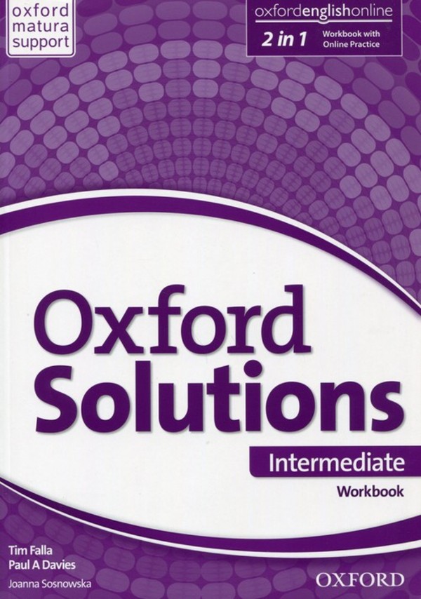 Oxford Solutions Intermediate. Workbook Zeszyt ćwiczeń + Online ...