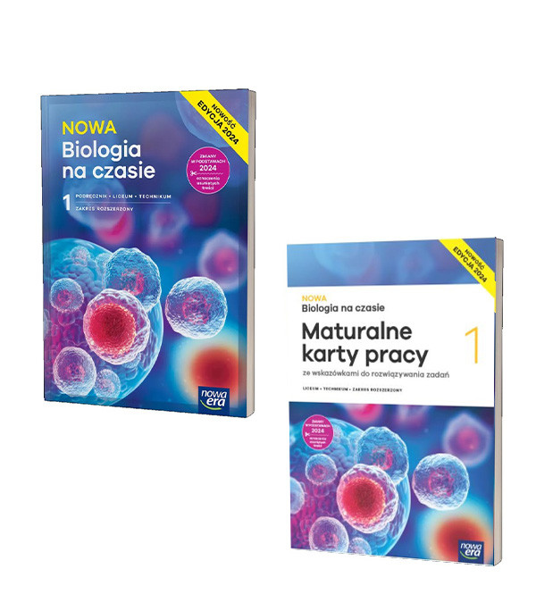 Pakiet: NOWA Biologia na czasie 1. Podręcznik. Zakres rozszerzony. / NOWA Biologia na czasie 1 ...
