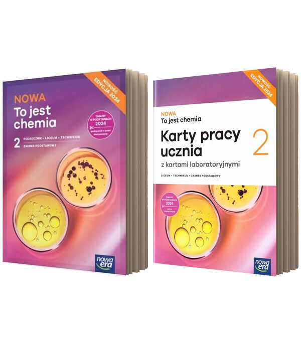 Pakiet NOWA To jest chemia 2. Podręcznik i Karty pracy ucznia. Zakres ...